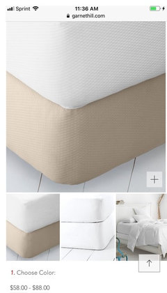 How to hide box spring and bed frame.