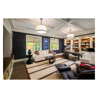 On the Bay - Beach Style - Home Office - Other - by W Design Interiors ...