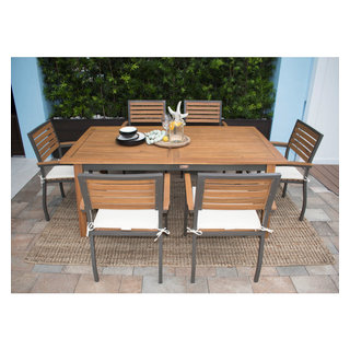 Panama Jack Boca Grande 7-Piece Rectangular Dining Set - Tropical ...