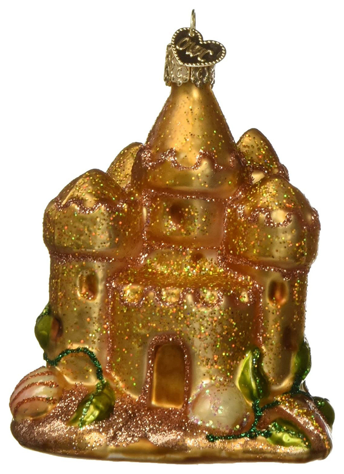 Old World Christmas Sand Castle Glass Blown Ornament - Rustic ...