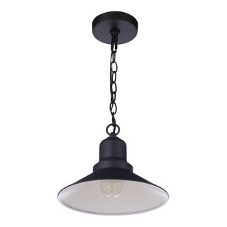 Singleton 1-Light Outdoor Pendant, Midnight - Farmhouse - Outdoor ...