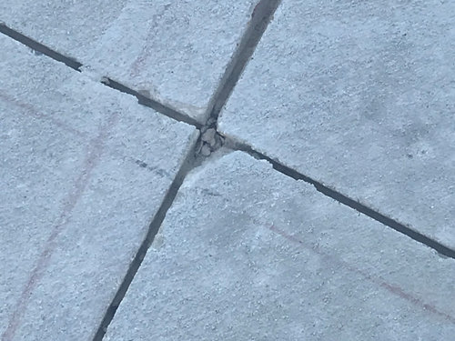 Poorly scored concrete patio--Can this be fixed? | Houzz Forum