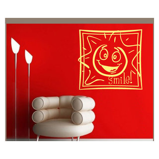 Smile Vinyl Wall Decal, 12 in. - Contemporary - Wall Decals - by Vinyl ...