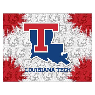 Louisiana Tech Logo Canvas, 20"x15" - Contemporary - Prints And Posters ...
