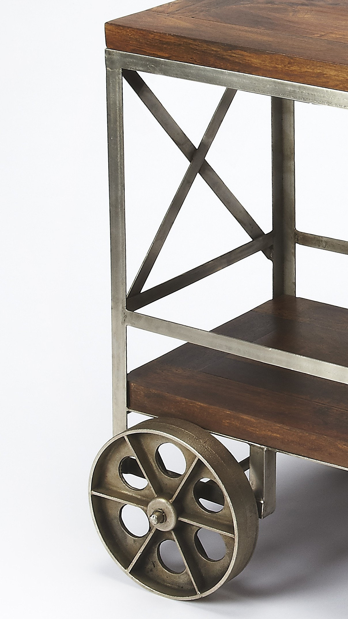 Vintage Style Rolling Server Bar Cart - Industrial - Bar Carts - by ...