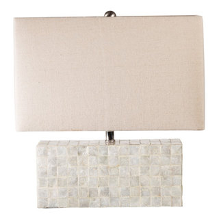 Landon Table Lamp by Surya, Cream/Oatmeal Shade - Transitional - Table ...