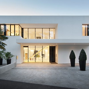 75 Beautiful Contemporary Stucco Exterior Home Pictures & Ideas | Houzz