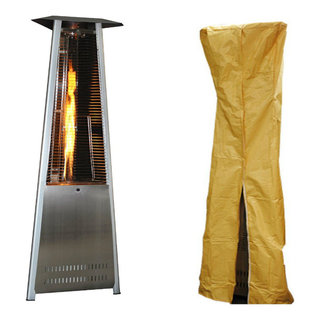 Triangle Design Portable Propane Patio Heater, Stainless Steel With ...