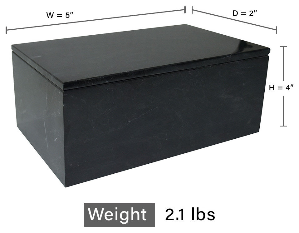 Luxurious Marble Keepsake Box - Transitional - Jewelry Boxes And ...