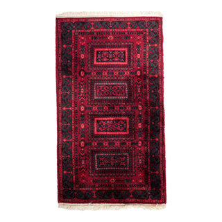 Vintage German Baluch Style Rug 2.3'x4.4', 71cmx136cm, 1960s ...