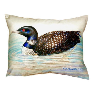 Loon No Cord Pillow - Set of Two 16x20, 16 inches x 20 inches - Rustic ...