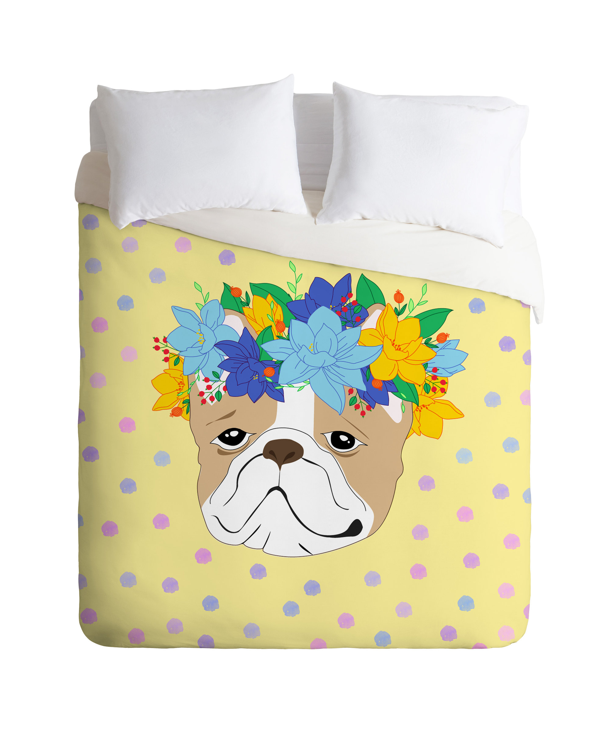 Hello Sayang Frenchies Duvet Cover - Contemporary - Duvet Covers And ...