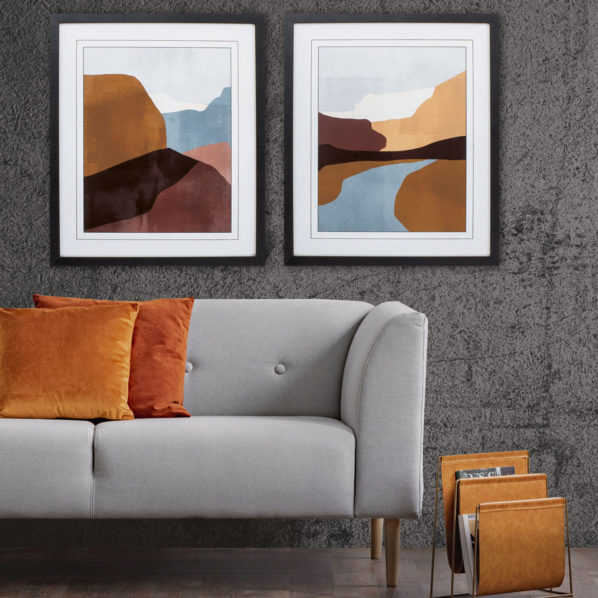 Sedona Colorblock A Set of 2 - Contemporary - Prints And Posters - by ...