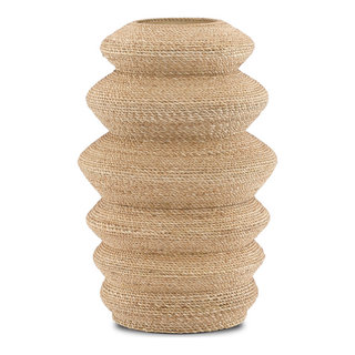 Kavala Rope Vessel - Beach Style - Vases - by Sideboards and Things | Houzz