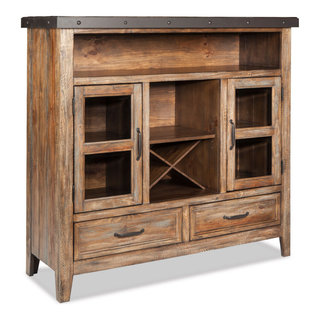 Taos 55" x 18" x 52" Pantry, Canyon Brown - Rustic - Pantry Cabinets ...