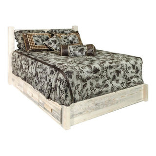 Montana Woodworks Homestead Wood Queen Platform Bed in Natural ...