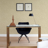 Bulan Gold Abstract Lines Wallpaper, Bolt - Contemporary - Wallpaper ...