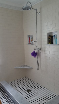 Marble Bench in Shower: How to finish the edge?