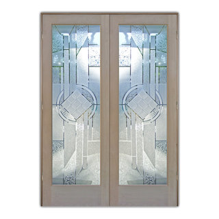 Interior Doors - Matrix Chardonnay Frosted Glass Design - 28" x 80 ...