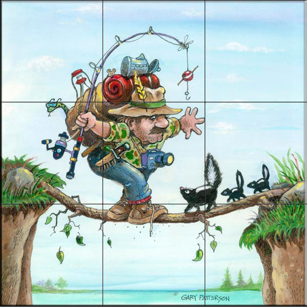 Tile Mural, Right Of Way by Gary Patterson, 17" x 17" (16 Tiles ...