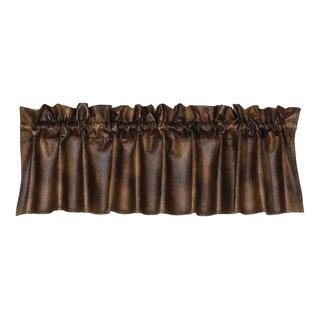 Faux Leather Valance - Contemporary - Valances - by HiEnd Accents | Houzz