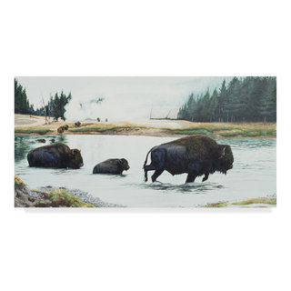 Rusty Frentner 'Spirit Of Yellowstone' Canvas Art, 47"x24 ...