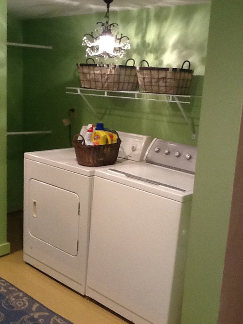 Staging Laundry Area in Basement