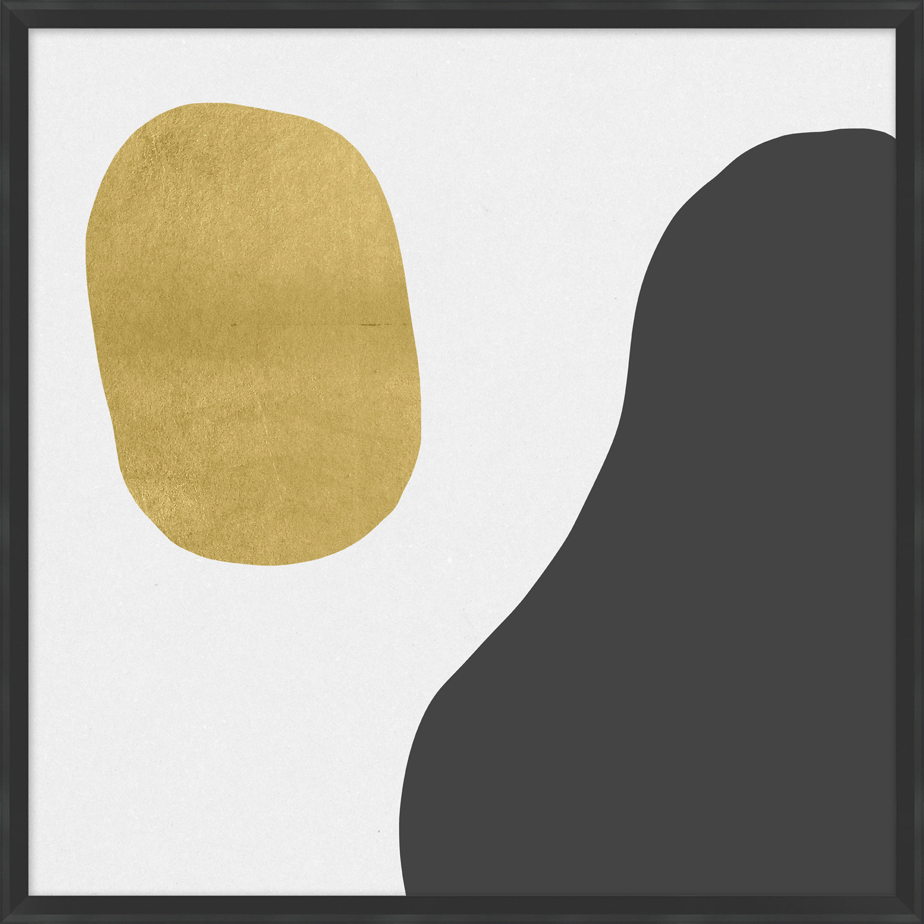 Gold Graphic 3, Giclee Reproduction Artwork, 24.25x24.25 - Contemporary ...