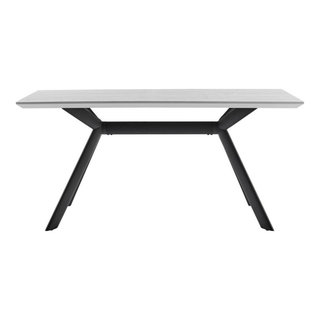 Margot 63" Rectangular Dining Table With Black Finish - Contemporary - Dining Tables - by Armen ...