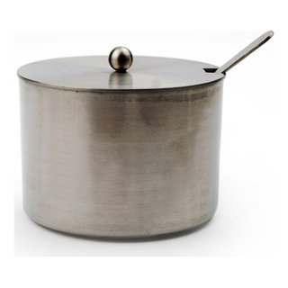 Salt Cellar with Spoon, 4Oz - Contemporary - Salt And Pepper Shakers ...