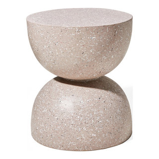 17.75'' Multi-Functional Mgo Sand Terrazzo Garden Stool - Contemporary ...