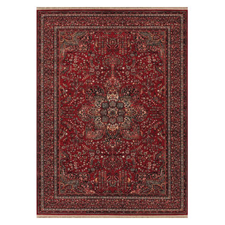 Couristan Kashimar All Over Center Medallion Antique Red Rug 6'6" x 10 ...