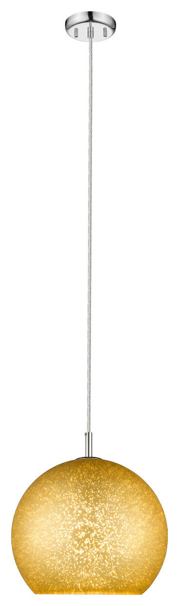 Nimbus 1 Light Pendant, Chrome - Contemporary - Pendant Lighting - by ...