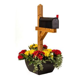 SnapPot Mailbox Planter Box - Extra Large Resin Planter Wraps around ...