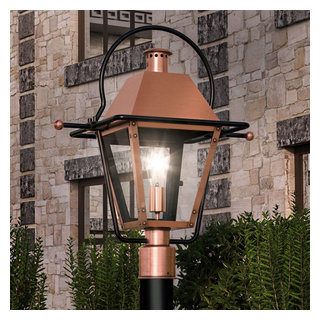Luxury Historic Outdoor Post/Pier Light, Rustic Copper, UQL1380 ...