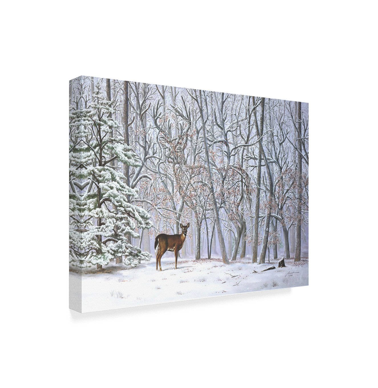 "Big Buck " by D. Rusty Rust, Canvas Art, 19"x14" - Rustic - Prints And ...