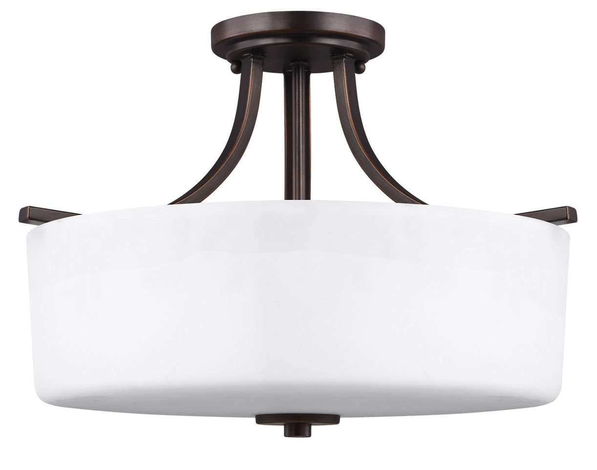 Canfield 3-Light Ceiling Light in Bronze, 13.000 - Transitional - Flush ...