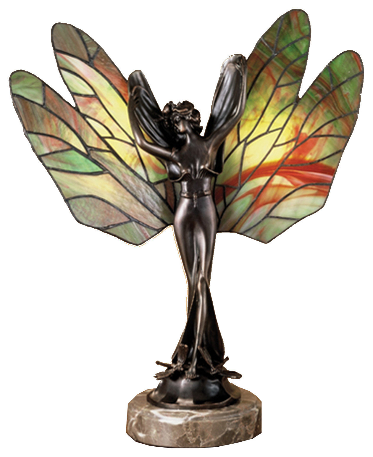 21.5"H Dragonfly Lady Accent Lamp - Victorian - Table Lamps - by Meyda ...