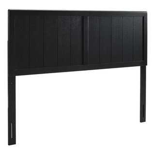 Modway Robbie Twin Modern Rubberwood and MDF Headboard in Black, King ...