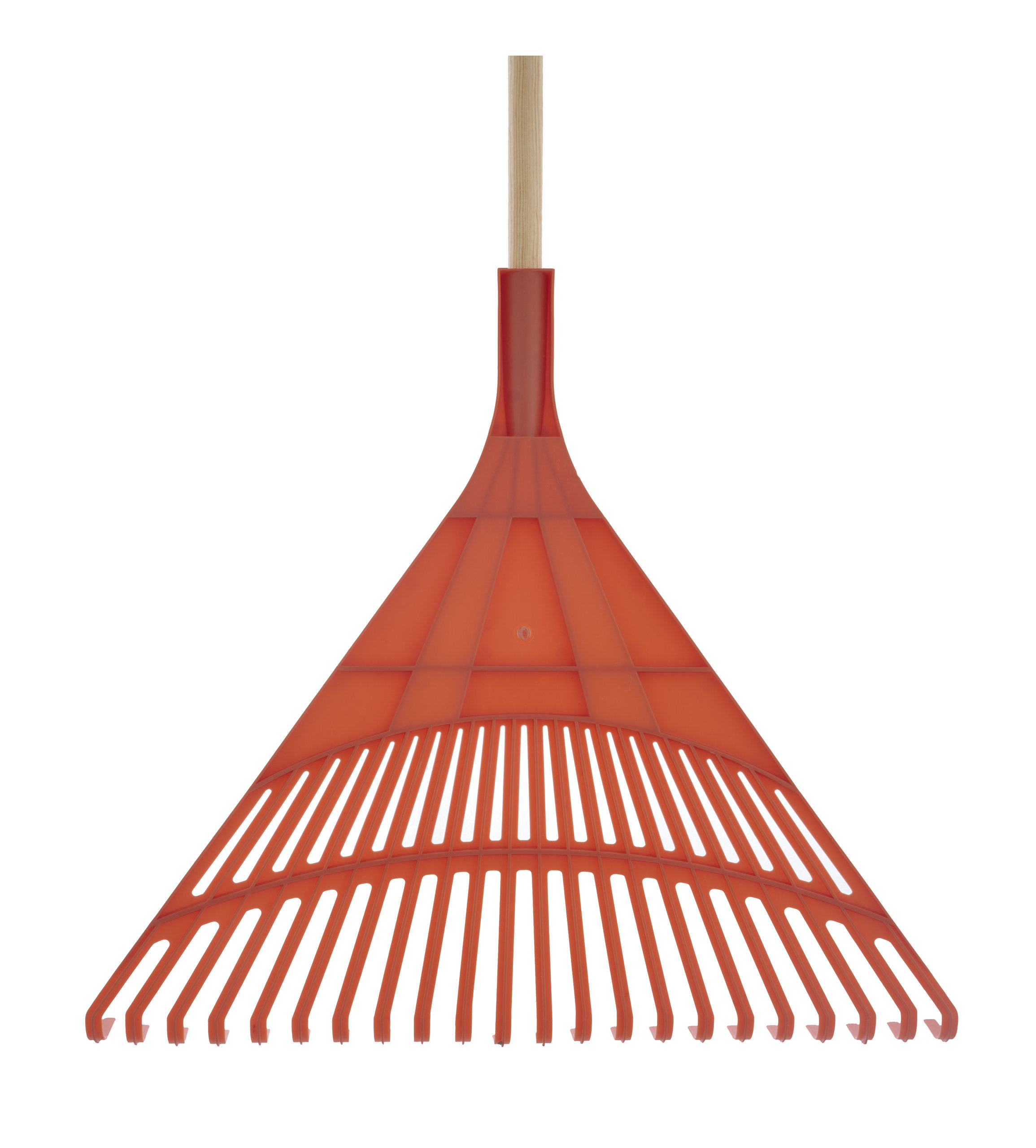 Superio Lawn and Garden Rake With Wood Handle, Orange - Craftsman ...