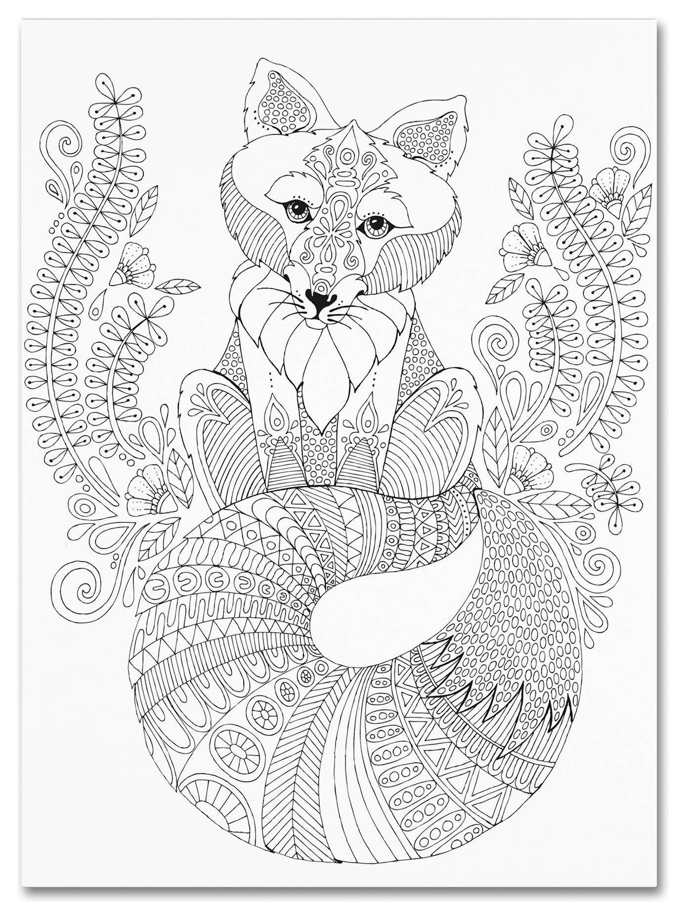 Hello Angel 'Animals 2' Canvas Art, 32"x24" - Contemporary - Prints And ...