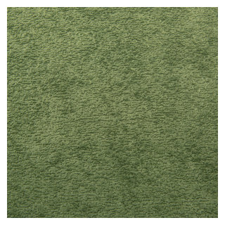 4"x 4" Fabric Swatch Sample, Moss Green Fleeced Teddy - Contemporary ...