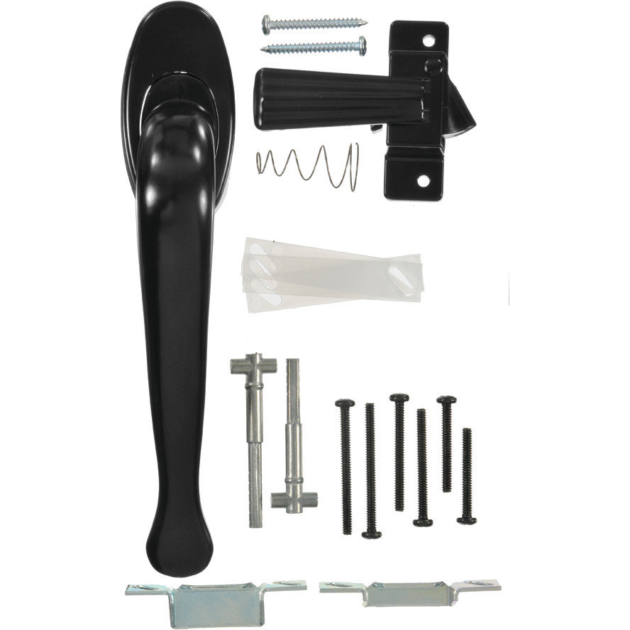 Wright Products™ VIL333BL Villa Pull Handle Latch, Black Finish ...