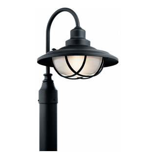 -1 light Outdoor Post Lantern-Lodge/Country/Rustic inspirations-15.75 ...