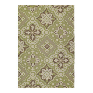 Kaleen Habitat Courtyard 2100 Outdoor Rug, Wasabi (70), 9'x12 ...