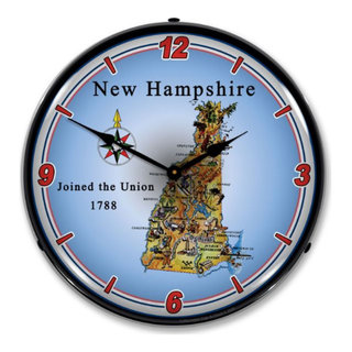 20041111 State of New Hampshire Clock - Contemporary - Wall Clocks - by ...