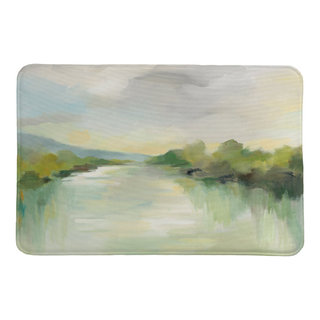 Laural Home April River Memory Foam Rug, 21" X 34" - Contemporary ...