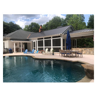Pool and Back Porch Addition - Farmhouse - Pool - Atlanta - by King ...