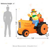 7' Fall Lighted Inflatable Tractor Decor - Traditional - Outdoor ...