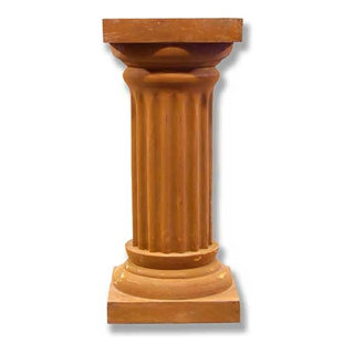 Fluted Column 28 H, R, Planters Med. - Traditional - Outdoor Pots And ...